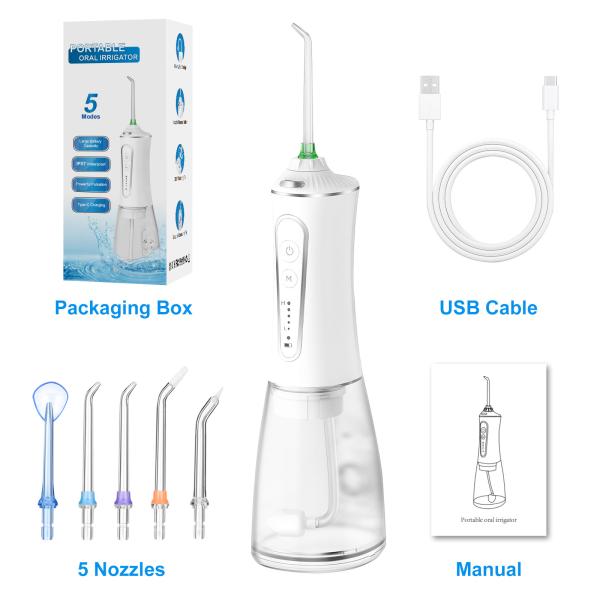 Irrigatore orale di qualità commerciale con design impermeabile e funzione di pulizia dei denti