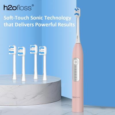China OEM Manufacturer Private Logo Custom 4 Brush Heads Rechargeable Ultrasonic Electric Toothbrush Adults Portable Travel for sale