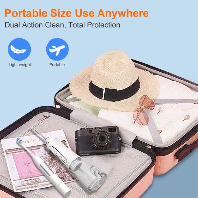China Find similar icon 2 IN 1 IPX7 Travel 3 modes Water Flosser Without Tank Rechargeable 5 Modes Smart Sonic Electric Toothbrush for sale