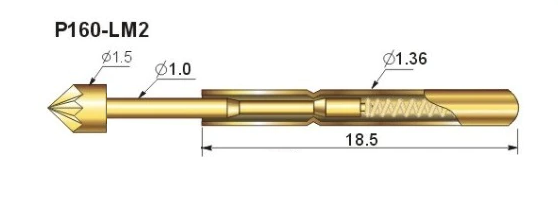 Spring-loaded test needle product photo