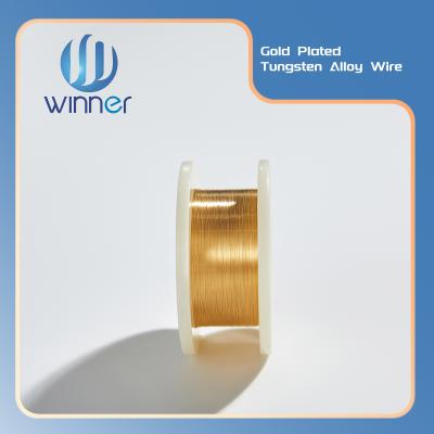 China 0.02-2.0mm Metal High Pure Gold-plated Tungsten Wire Wu≥99.99% for  Lab Scientific for sale
