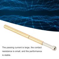 China Big Round Head Spring Test Probe with High Passing Current and Low Impedance for PCB Testing for sale