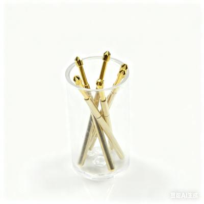 China Customized Gold Plated Spring Test Probe with 1.90mm Pitch and 1.35mm/1.40mm Mounting Hole for PCB ICT Testing for sale