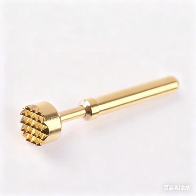 China Customized Gold Plated Spring Test Probe with 1.90mm Pitch and 1.35mm/1.40mm Mounting Hole for PCB ICT Testing for sale