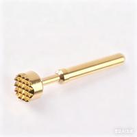 China Precision-Engineered Gold Plated Spring Test Probe with 80g Spring Force and 1A Current Ration for PCB Testing for sale