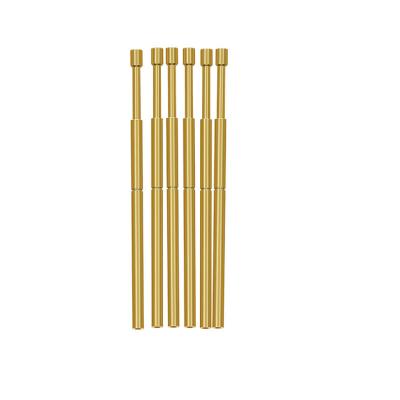 China Gold Plated Spring Test Probe with Brass Barrel and BeCu Plunger for Precision PCB Testing for sale