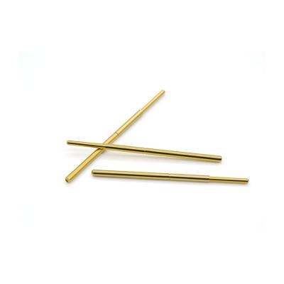 China Gold Plated Spring Test Probe with Brass Barrel and BeCu Plunger for Precision PCB Testing for sale