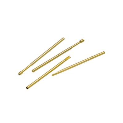 China Gold Plated Spring Test Probe with Brass Barrel and BeCu Plunger for Precision PCB Testing for sale