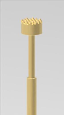 China 100mil Spring Test Probe with Crown Tip and BeCu Plunger for High Hitting Accuracy for sale