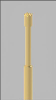 China 100mil Spring Test Probe with Crown Tip and BeCu Plunger for High Hitting Accuracy for sale