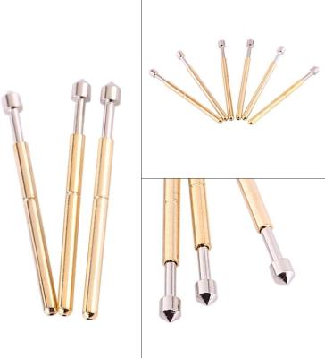 China Spring Test Probes, 100Pcs P125-Q High Accuracy Round Pogo Pins for PCB Board Testing Contact for sale