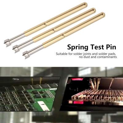 China Spring Test Probes, 100Pcs P125-Q High Accuracy Round Pogo Pins for PCB Board Testing Contact for sale