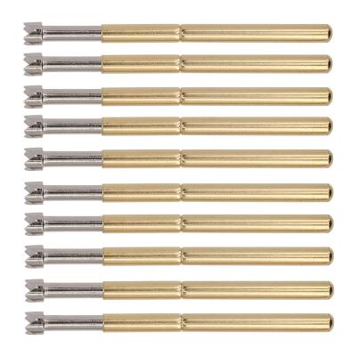 China Spring Test Probes, 100Pcs P125-Q High Accuracy Round Pogo Pins for PCB Board Testing Contact for sale