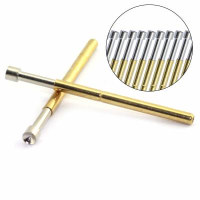 China P125-A Spring Test Probe Pogo Pin with 5A Current 50m Ohm Resistance and 33.35mm Length for PCB Testing for sale