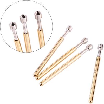 China 100 Pieces P75-E2 Cone Head Spring Test Probe with 16mm Length and 1.4mm Boring Size for PCB Testing for sale