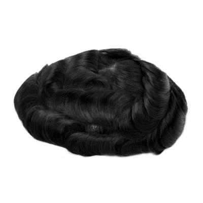 China Customizable Mens Toupee Hair Adhesive Attachment Method for sale