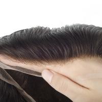 China Customizable Density Men Hairpiece Single Knot Custom Toupee for sale