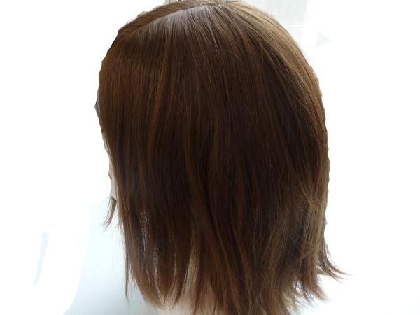 Quality Medium Brown Straight Human Hair Wig 14Inch Hair Wigs For Women for sale