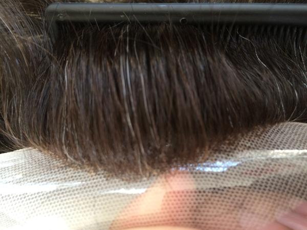 Quality Density 120% Custom Womens Wigs 14in Half Wig Human Hair Brown for sale
