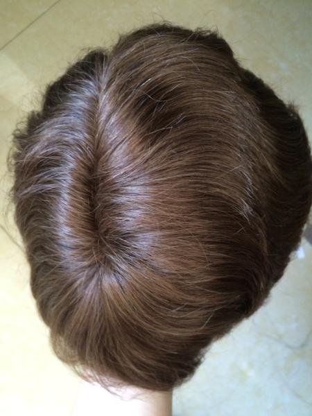 Quality Full Cap Toupee Hair Piece Brown Toupee Hair Replacement Customizable for sale