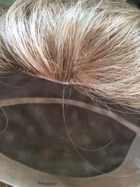 Quality 3/4 Cap Men Hairpiece Adhesive Bespoke Hair Systems Natural for sale