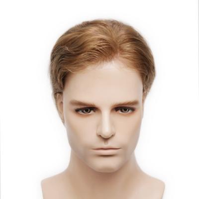 China French Lace Toupee Hair System Men Hair Wig For Male Pattern Baldness for sale