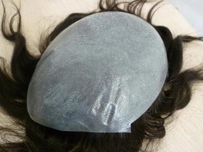 China Average Cap  Men Hair Wig Npu Base Black Hair System For Men for sale