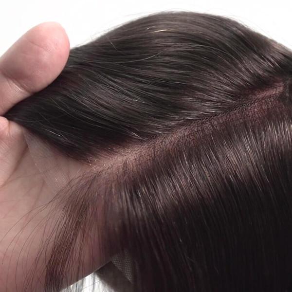 Quality Single Knots Stock Hairpieces Natural Hairline Mens Stock Hair Pieces for sale