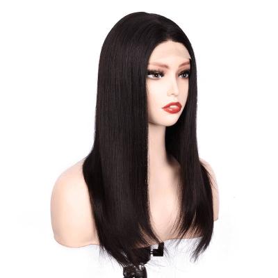 China Straight Lace Front Wig Natural Black Lace Front Wig Average Cap for sale
