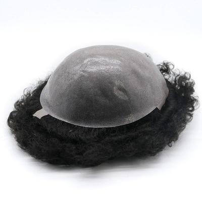 China Full Cap Custom Hair System Any Size Bespoke Human Hair Toupee For Men for sale