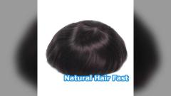 Mens Toupee Natural Brown Thin Skin 6x8
