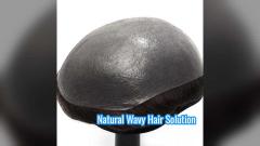 Natural Wavy Mens Hair Toupee 5x7 PU Base
