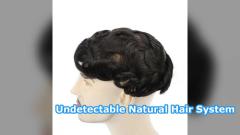 Natural Full Lace Hair System for Men Heavy Density