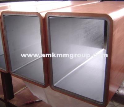 China Single tapered and double tapered copper mould tube , copper mold tube for CCM, billet and bloom copper mould tube for sale