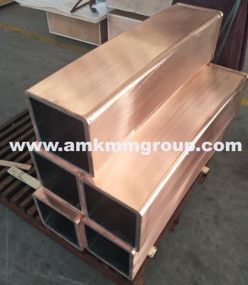 China Parabolic copper mould tube, double parabolic copper mould tube for CCM, quadruple taper copper mould tube for sale