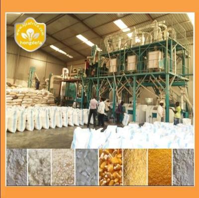 China Zambia 10-100T Corn maize milling machines for sale