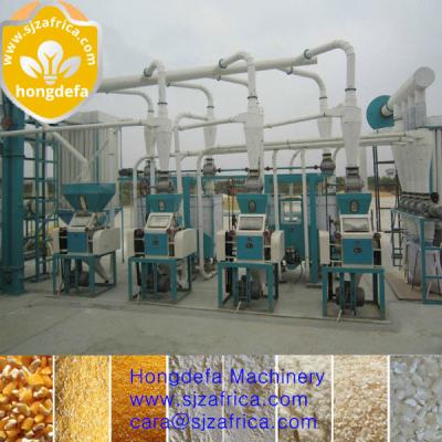 China Fully automatic system maize rice grits flour making milling machine for sale