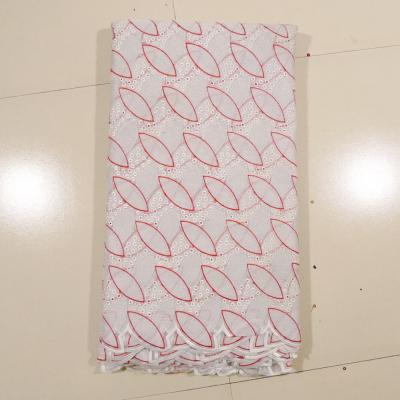 China White Ted Double Organza Lace Fabric , Embroidered for sale