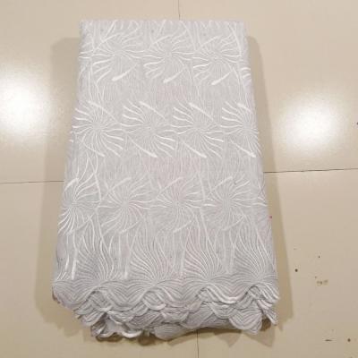 China White Double Organza Lace Fabric , Party Dress for sale