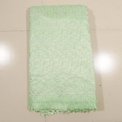 China Green Sign Organza Lace Fabric ,  4 - 5kgs Weight for sale