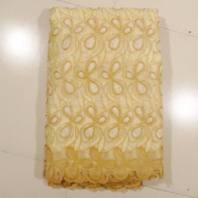 China Cream Organza Lace Fabric , Home Textile Wedding Dress for sale