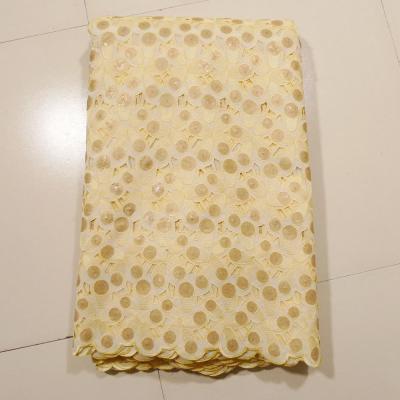 China Embroidery Sequin Lace Fabric for sale