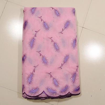 中国 ピンクの衣服のアフリカのレースの生地、Tunji + 網 販売のため