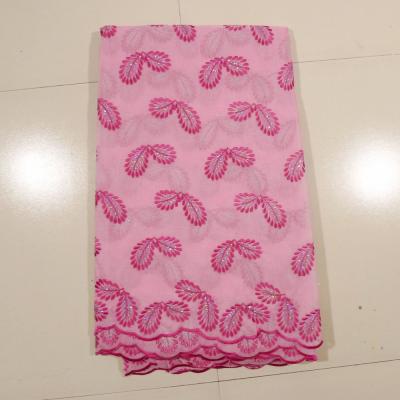 中国 紫色/ピンクのアフリカのレースの生地、家の織物 販売のため