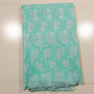 中国 水のアフリカの刺繍のレースの生地、屋内装飾 販売のため