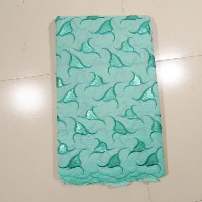 中国 Tunji のオーガンザのアフリカの刺繍のレースの生地、ウェディング ドレス 販売のため