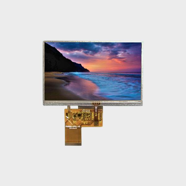 Quality Medium And Small RGB LCD Display 5.0 Inch 800×480 600Nits For Handheld Devices for sale