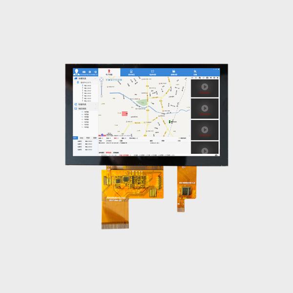 Quality 5.0 Inch Medium And Small LCD Display 800×480 RGB 500 Nits Display With Touch Panel for sale