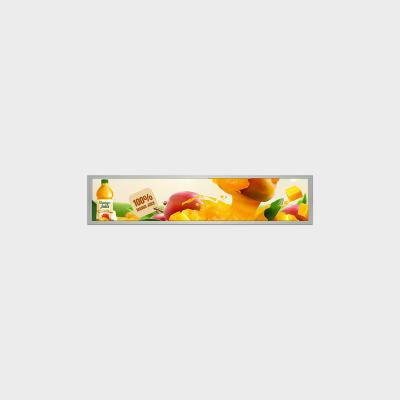 China 15.1 Inch Bar Display 1280*242 Resolution With LVDS Connection Support Market Label for sale