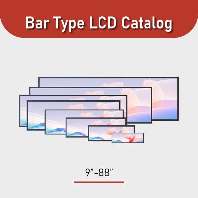 China High Brightness Bar Type LCD Display in 9-88